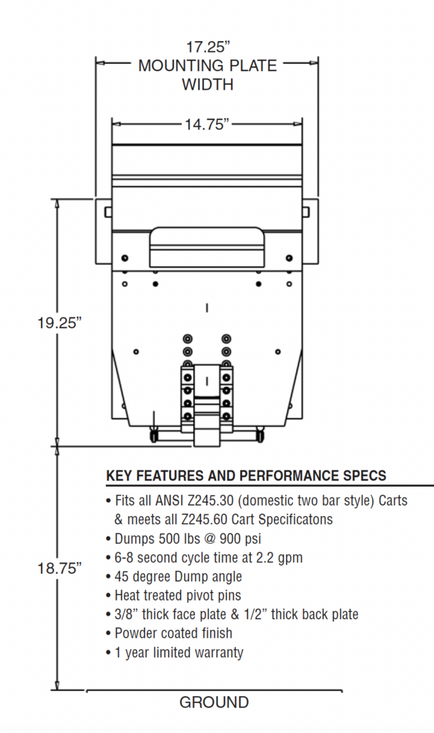 Diamondback Model 200 Rear Load Cart Tipper - Cart Tipper USA by Nuss ...